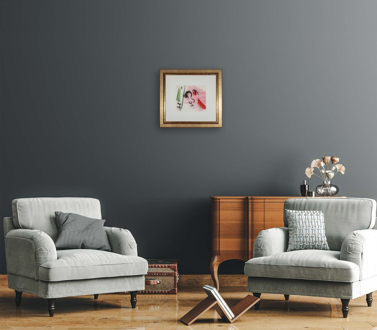 La Tour Eiffel verte (The green Eiffel Tower) by Marc Chagall For Sale ...